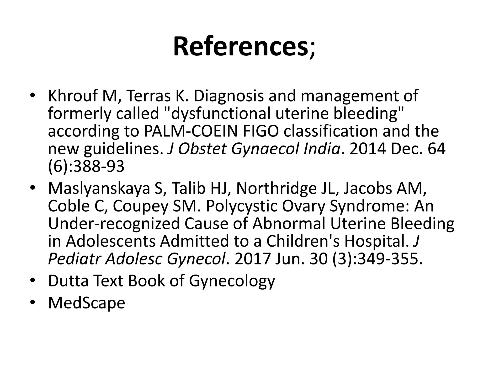 Abnormal uterine bleeding (AUB) | PPTX | Pregnancy | Reproductive Health