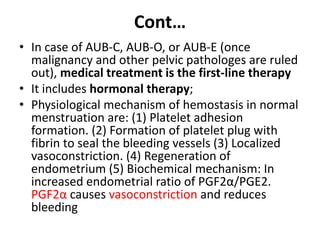 Abnormal uterine bleeding (AUB) | PPTX