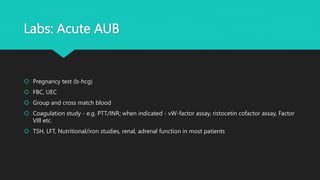 Abnormal uterine bleeding Avtansh Gupta 501 .pptx