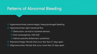 Abnormal uterine bleeding Avtansh Gupta 501 .pptx