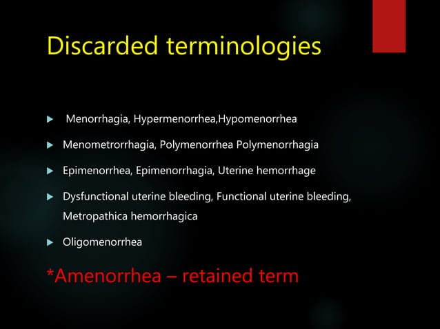 Abnormal uterine bleeding definition end of cofusion | PPT