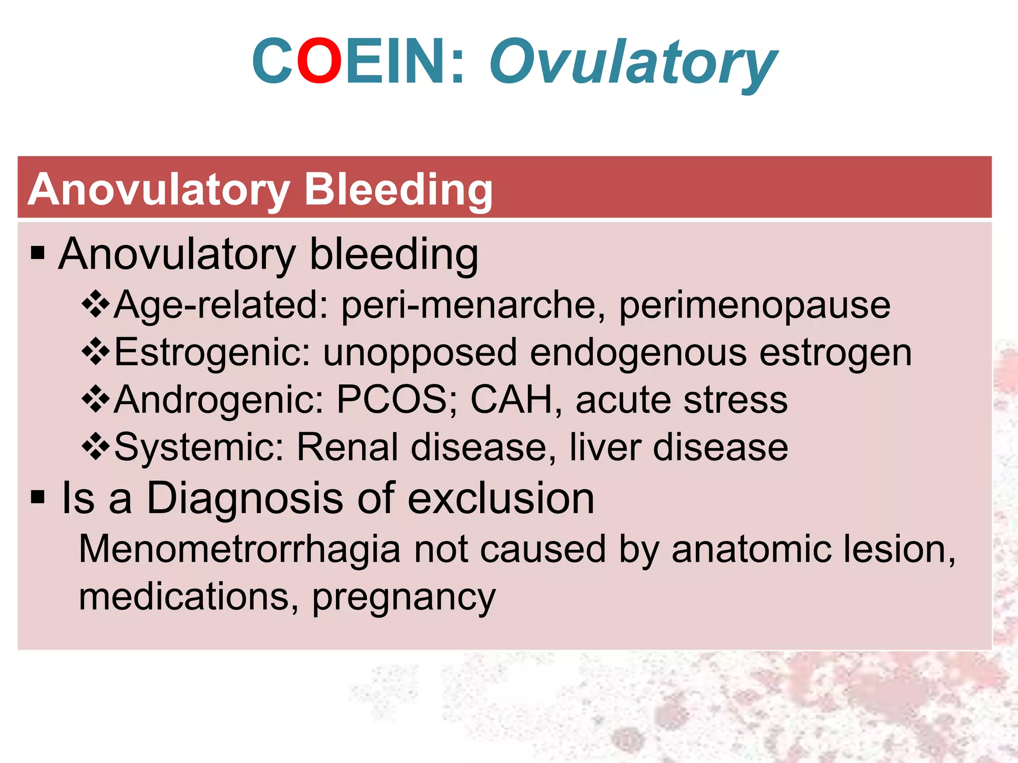 Abnormal uterine bleeding for abbot | PPTX