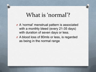 Abnormal uterine bleeding presentation | PPTX
