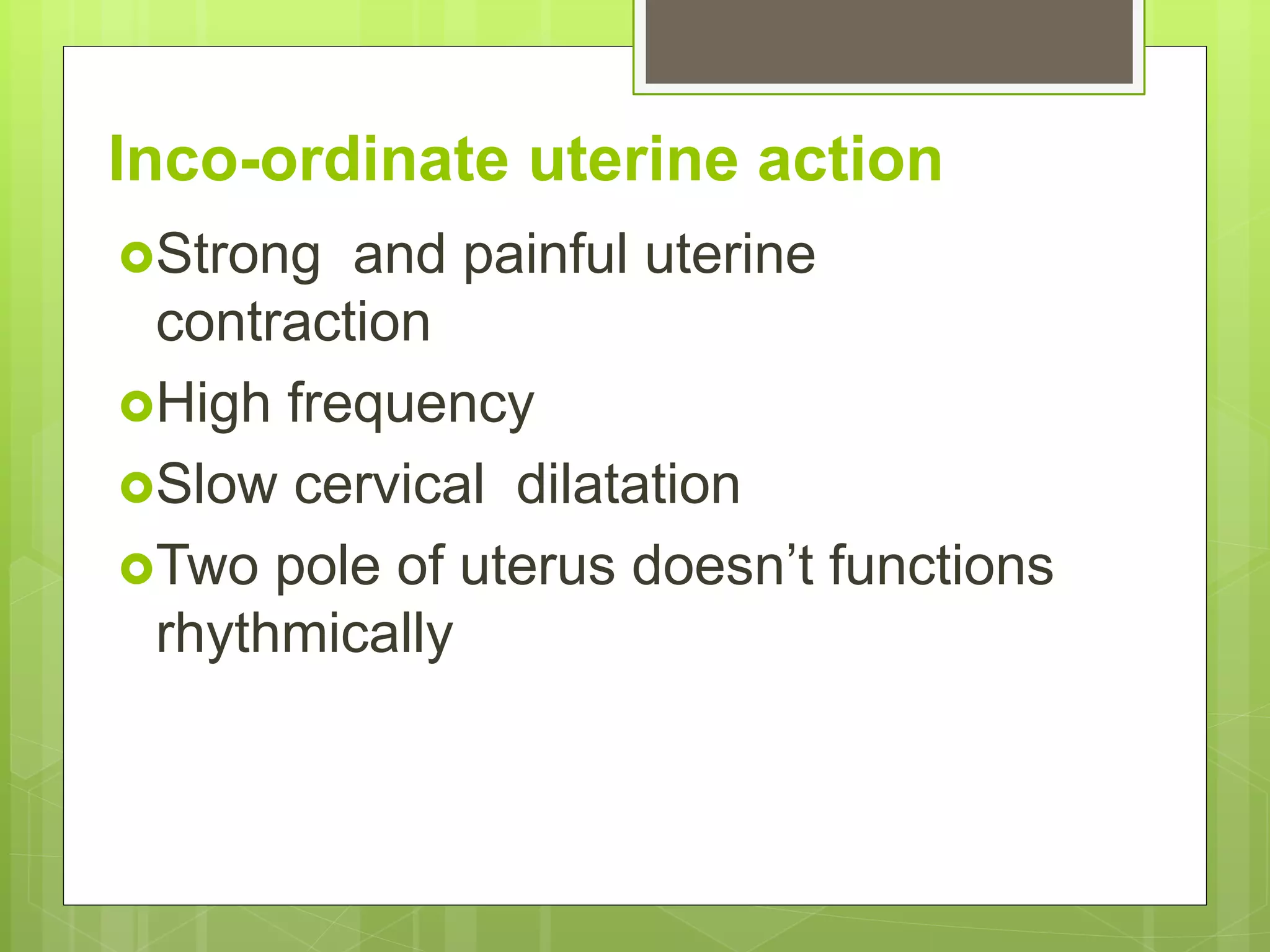 Abnormal uterine contraction | PPTX