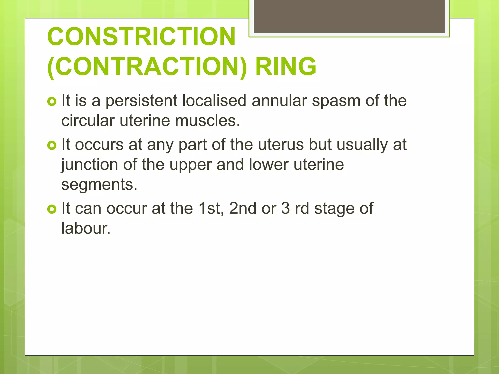 Abnormal uterine contraction | PPTX