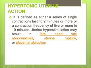 Abnormal uterine contraction | PPTX