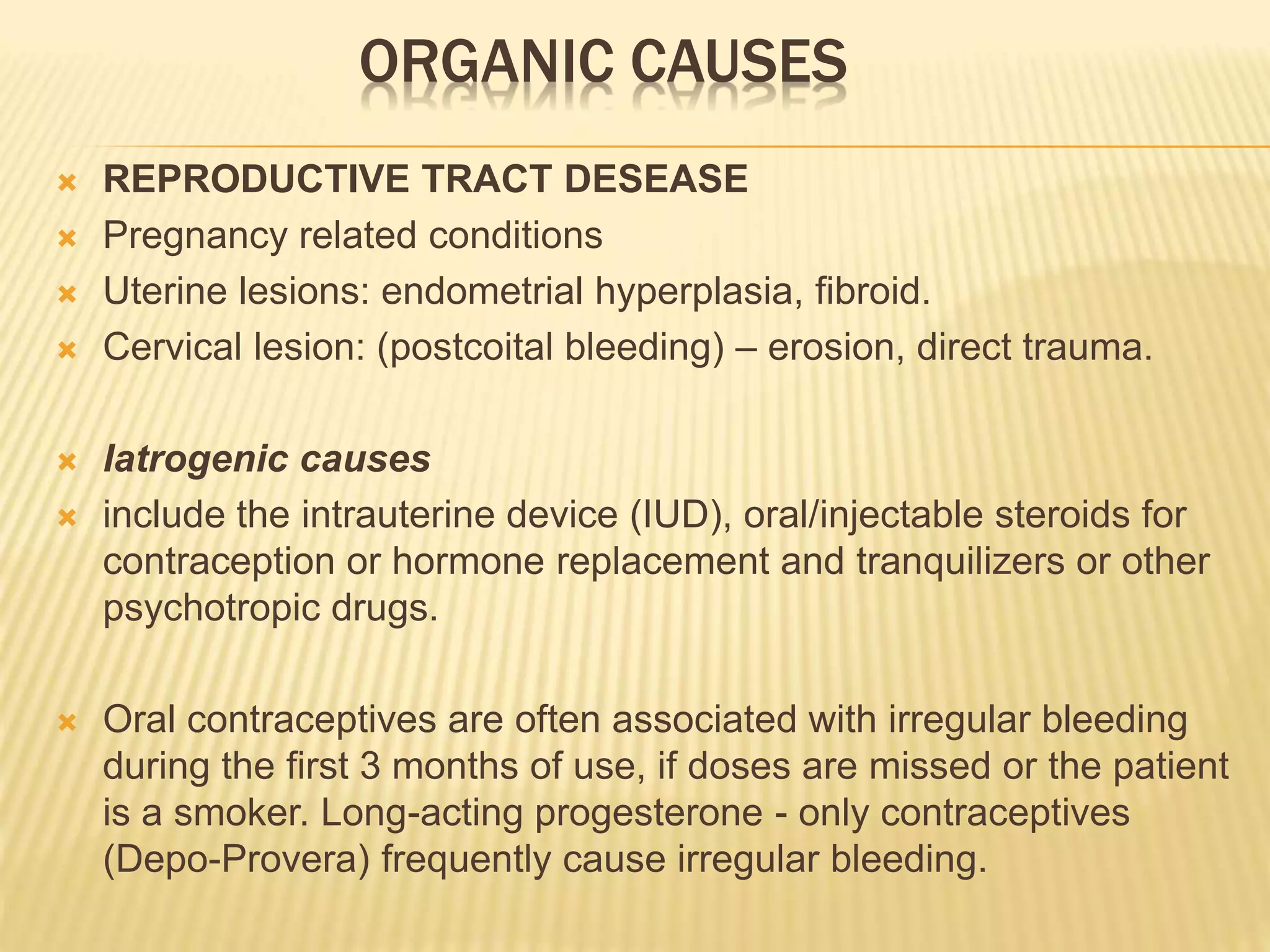 Abnormal vaginal bleeding | PPTX