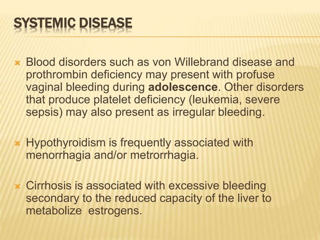 Abnormal vaginal bleeding | PPTX | Pregnancy | Reproductive Health