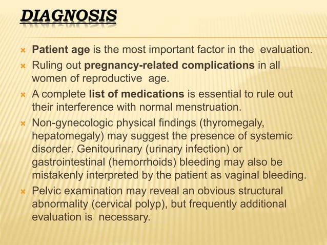 Abnormal vaginal bleeding | PPTX | Pregnancy | Reproductive Health