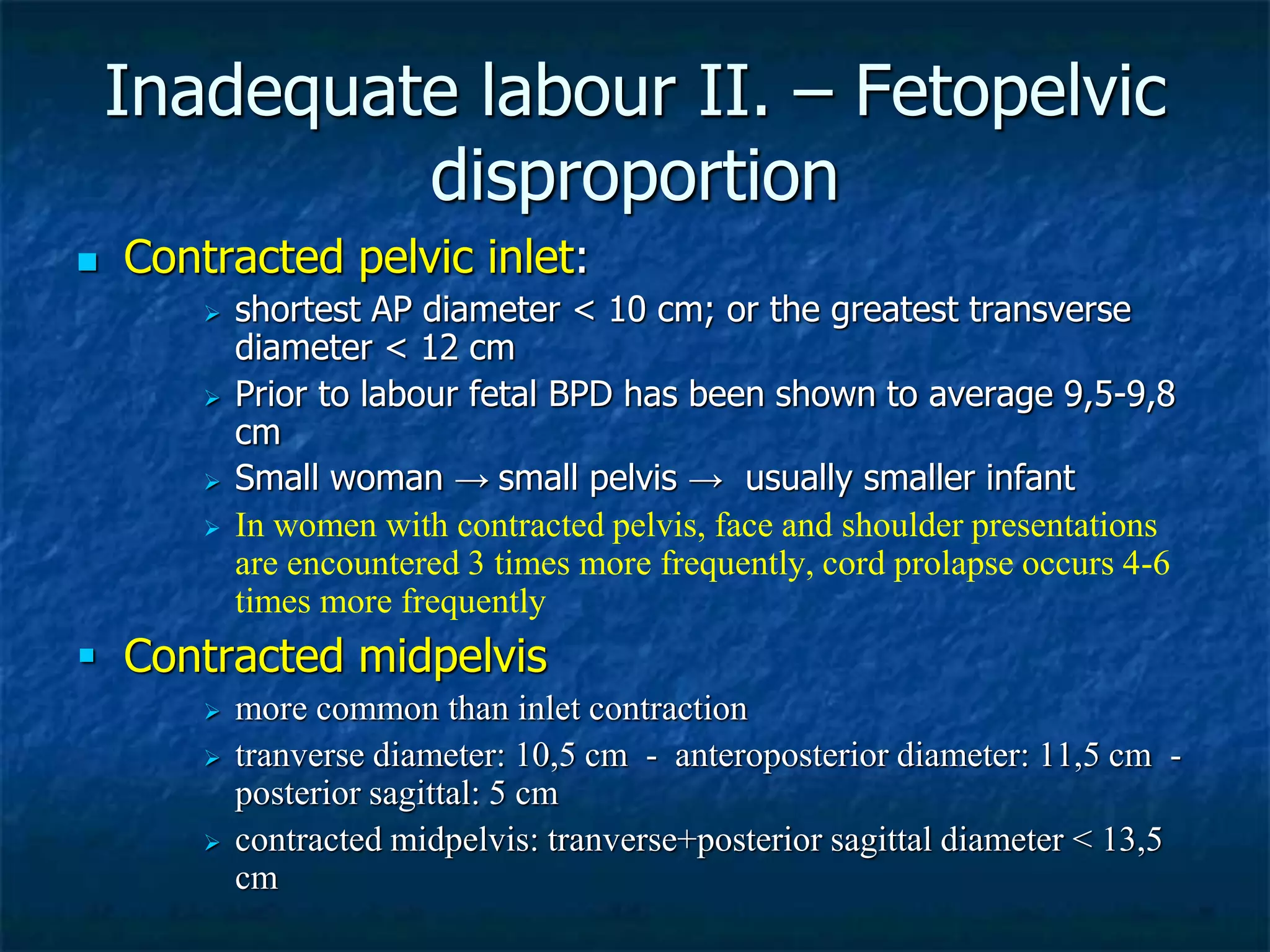 Abnormalities of labour and delivery | PDF