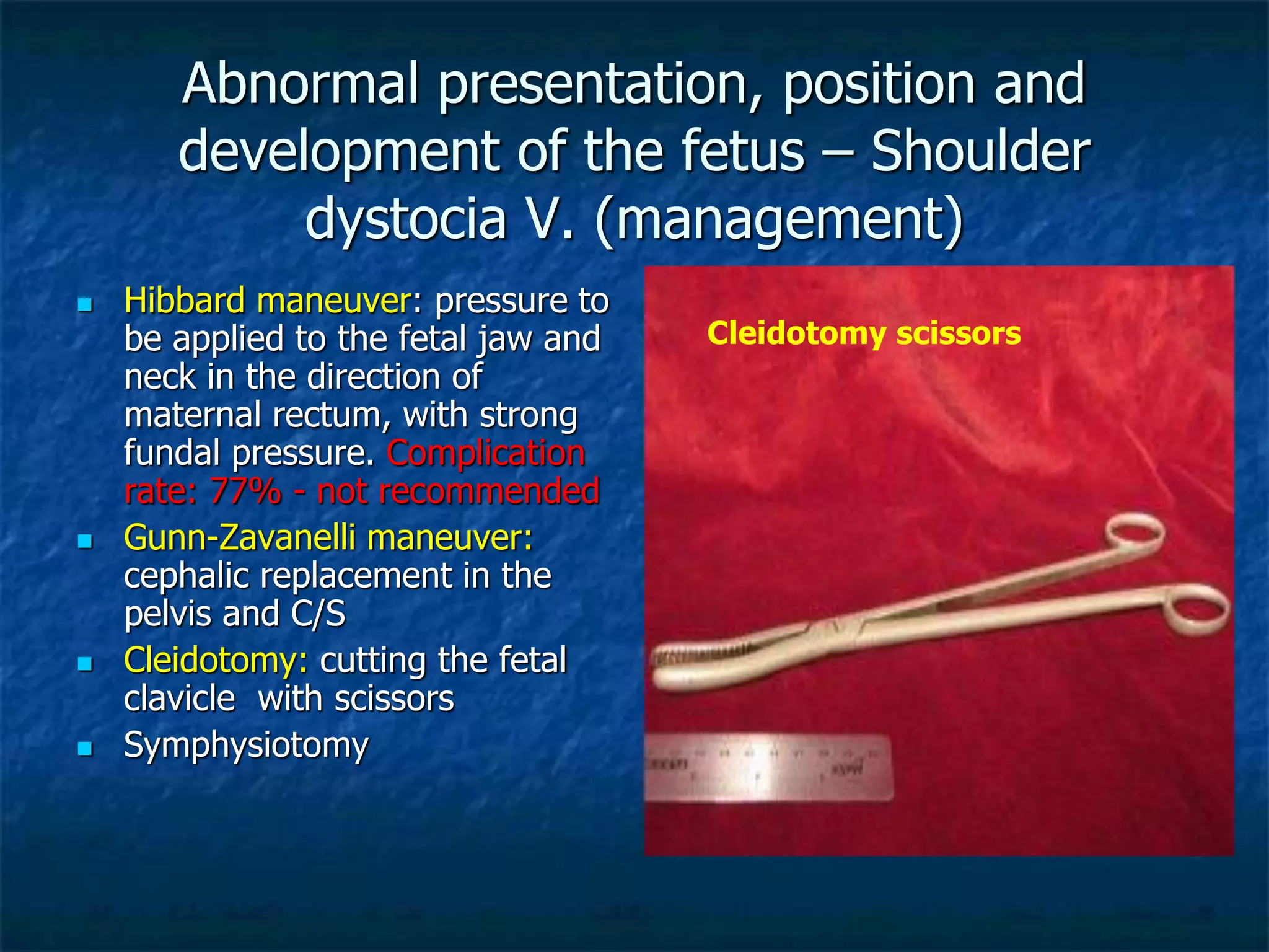 Abnormalities of labour and delivery | PDF