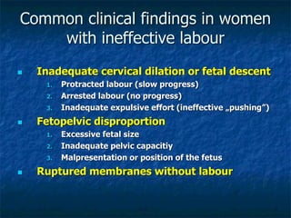 Abnormalities of labour and delivery | PDF
