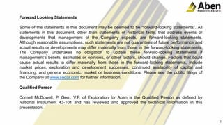 Aben Resources Ltd. Presentation | PDF