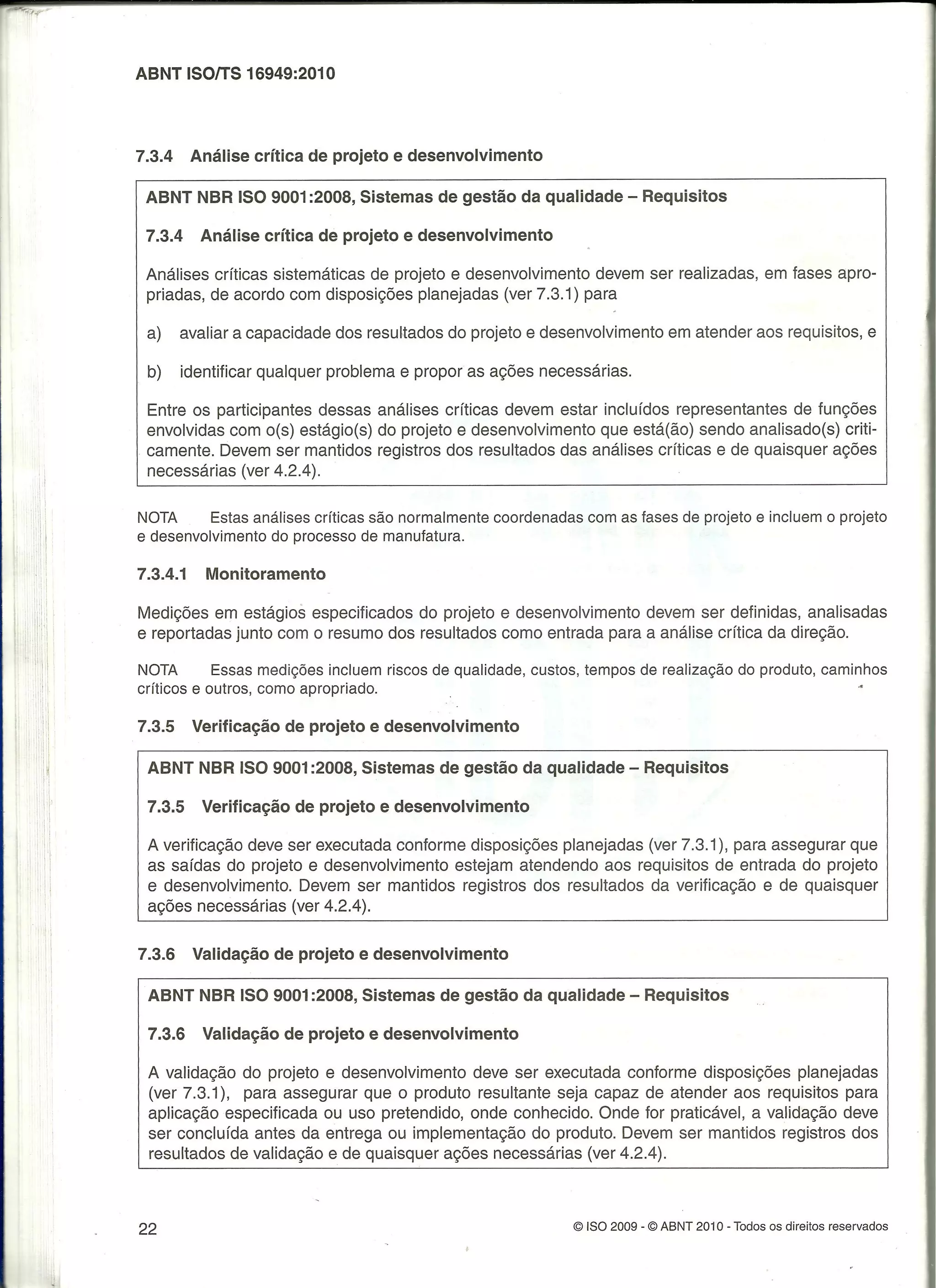 Abnt iso ts 16949-2010 | PDF