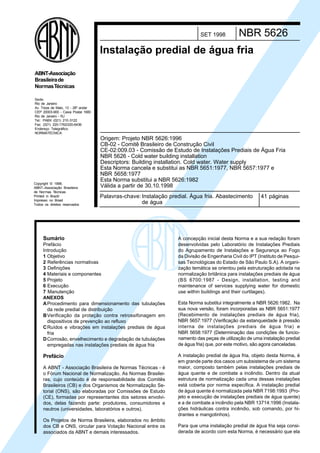 Abnt nb - instalação | PDF