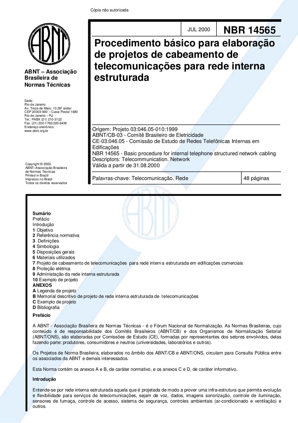 Abnt Nbr 14565 2019 - EDUCA