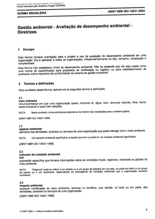 Abnt+nbr+iso+14031 | PDF