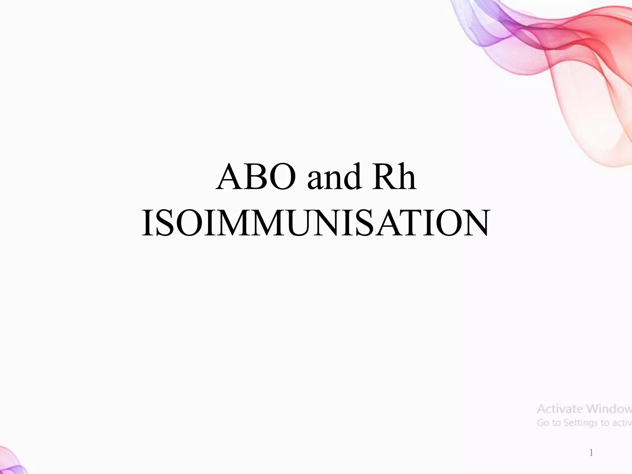 ABO-Rh Isoimmunisation in that The Basics of Blood, antibody can Be Detected,ABO Blood Group ...