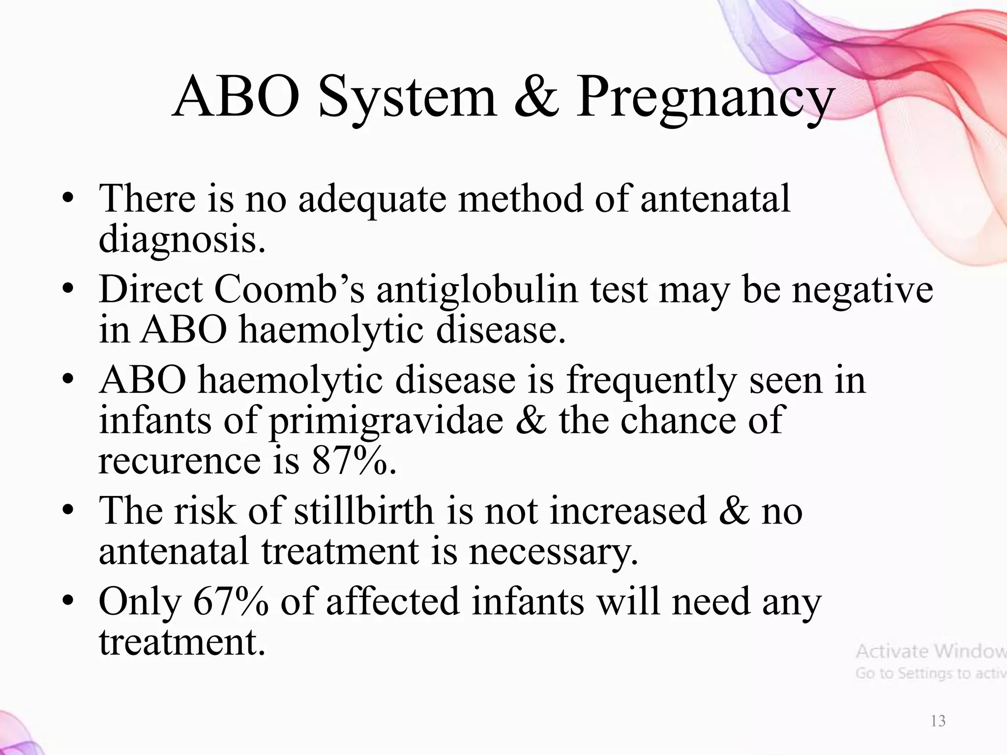 ABO-Rh Isoimmunisation in that The Basics of Blood, antibody can Be ...
