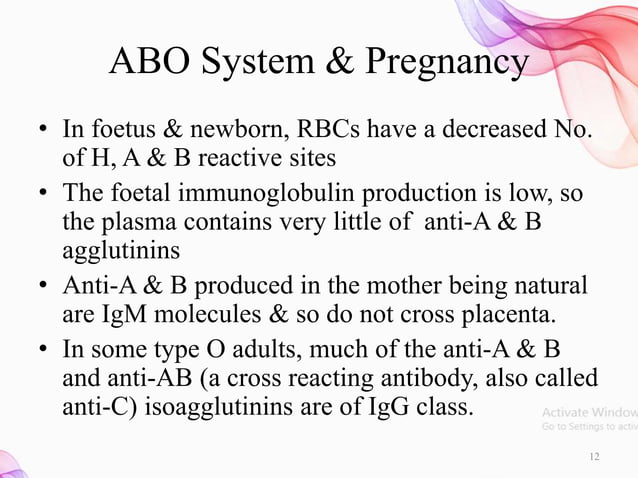 ABO-Rh Isoimmunisation in that The Basics of Blood, antibody can Be ...