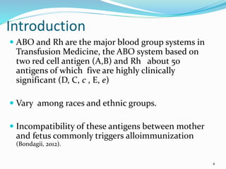 ABO and Rh antigen distribution among pregnant women in South Western ...