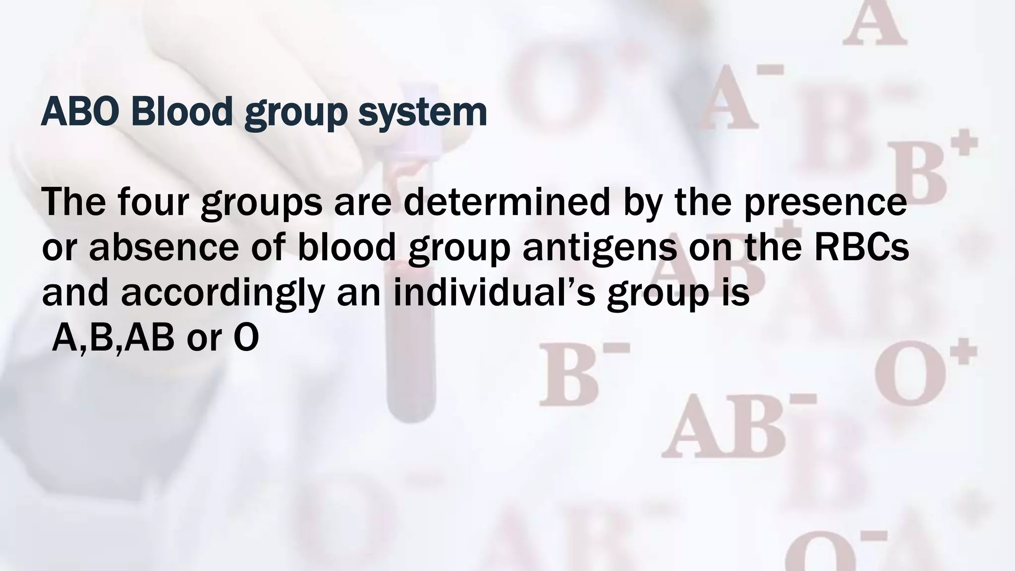 ABO blood.pptx | Blood Disorders | Diseases and Conditions