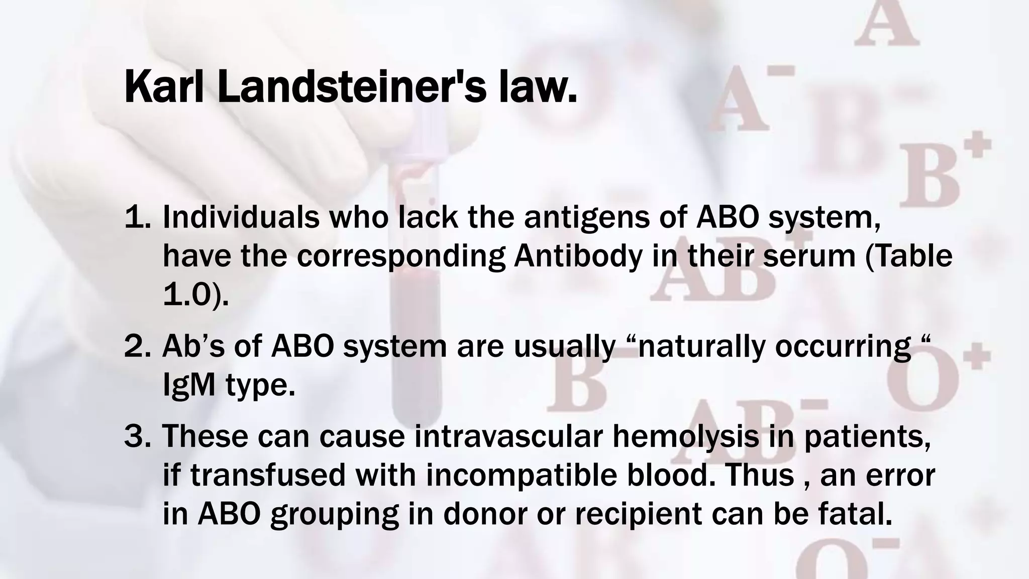 ABO blood.pptx | Blood Disorders | Diseases and Conditions