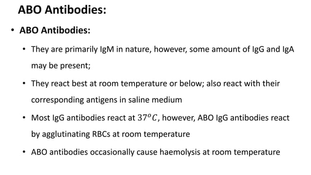 ABO BLOOD GROUP ANTIBODIES ANF Rh ANTIGENS.pptx