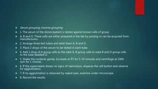 Abo blood grouping | PPTX