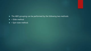 Abo blood grouping | PPTX