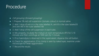 Abo blood grouping | PPTX