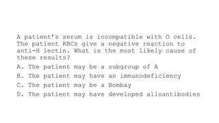 ABO BLOOD GROUP QUESTION blood bank.pptx