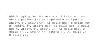 ABO BLOOD GROUP QUESTION blood bank.pptx