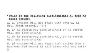 ABO BLOOD GROUP QUESTION blood bank.pptx