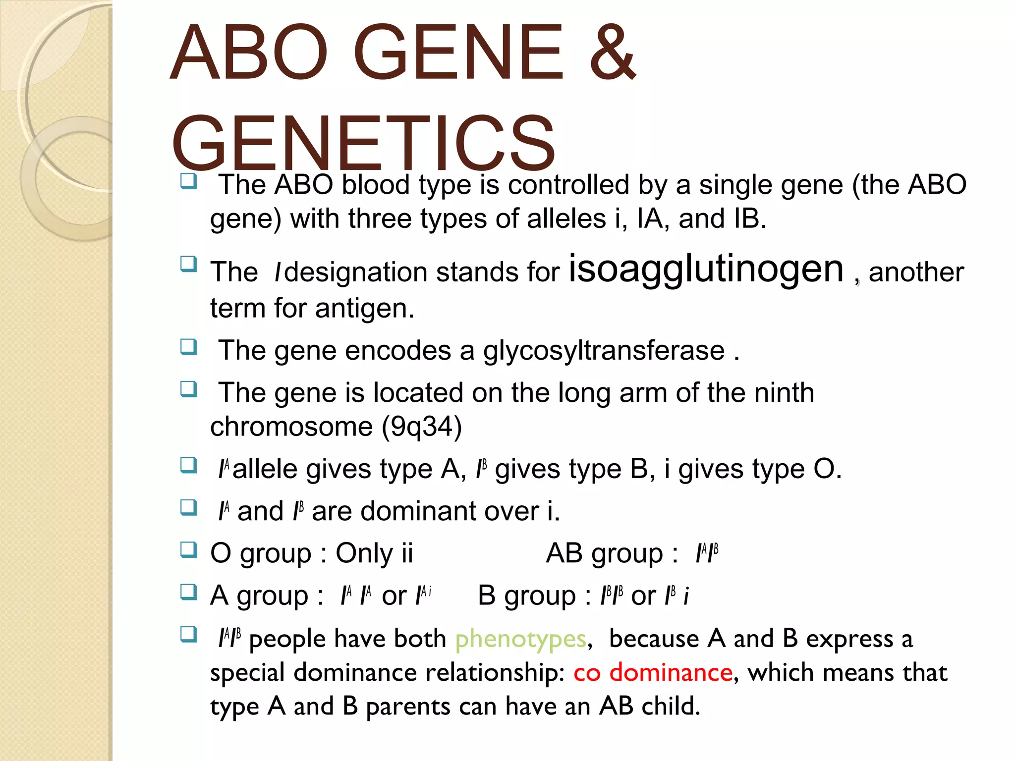 Abo blood group system | PPT