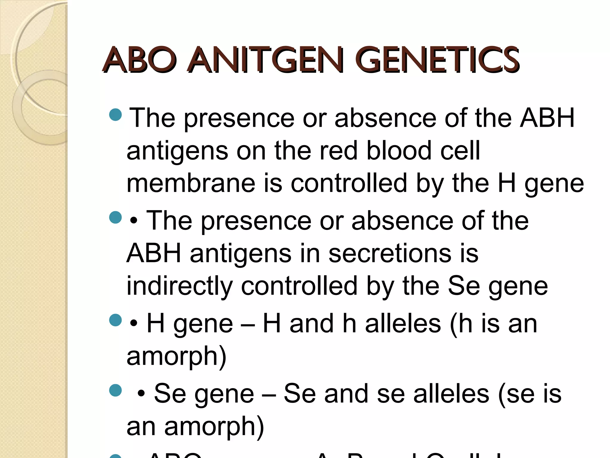 Abo blood group system | PPT