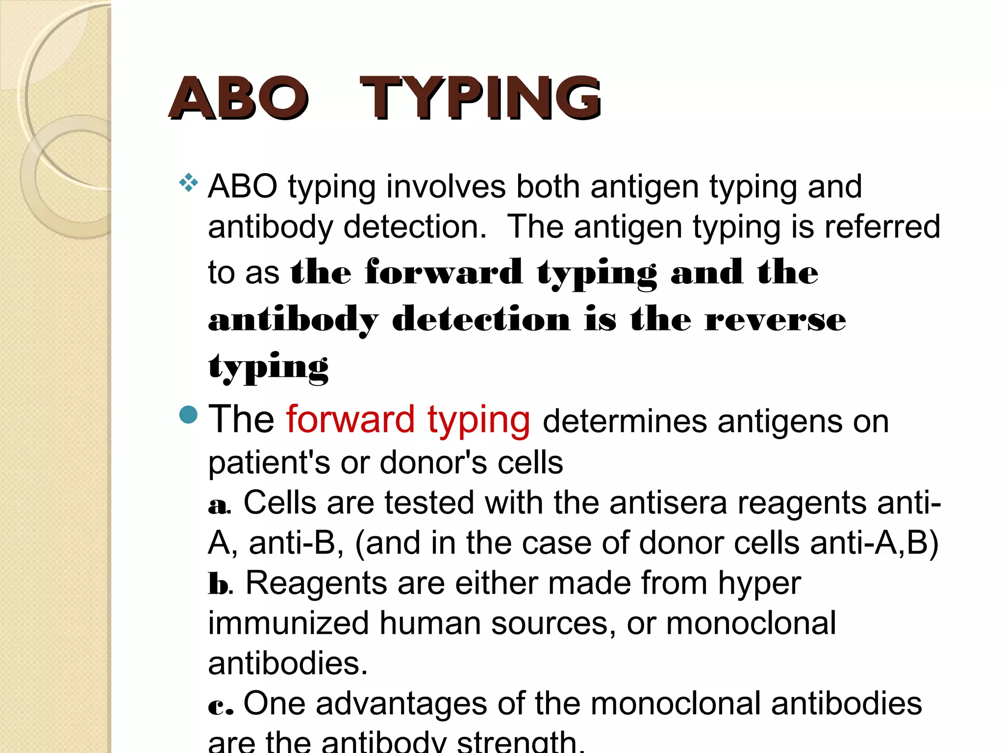 Abo blood group system | PPT