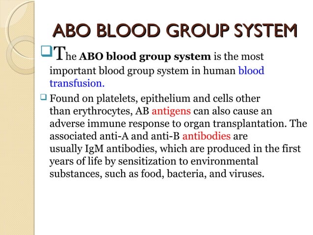 Abo blood group system | PPT