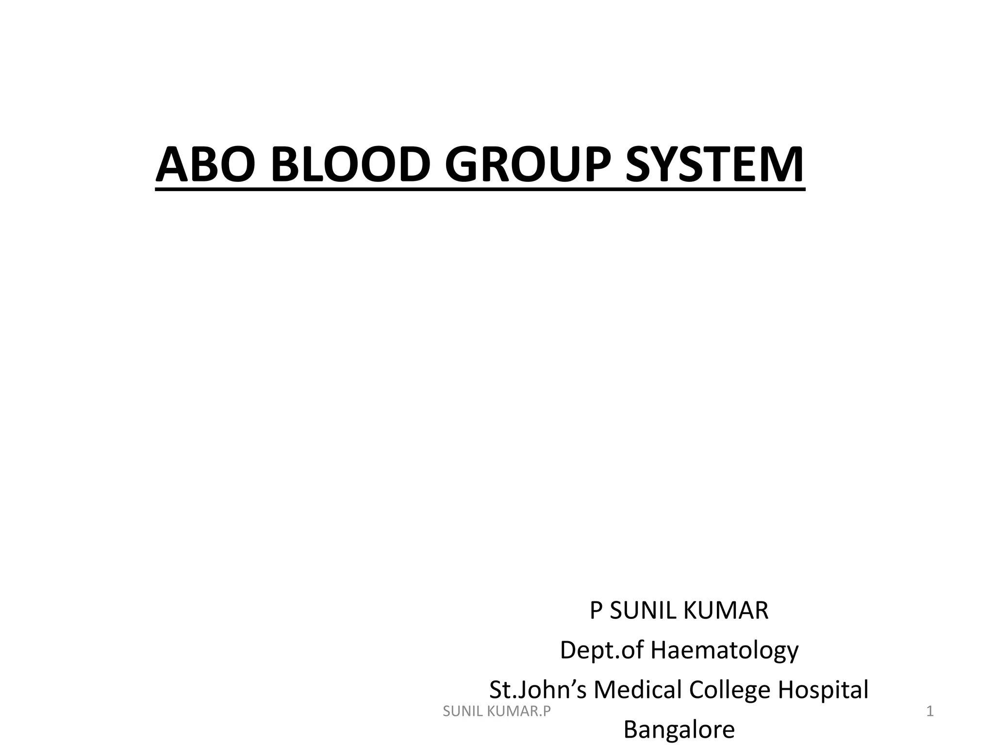 Abo blood group system | PPTX
