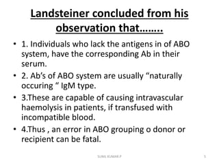 Abo blood group system | PPTX