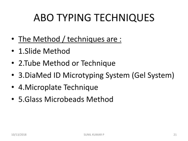 Abo blood group system | PPTX | Blood Disorders | Diseases and Conditions