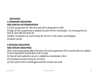 Abo blood group system | PPTX