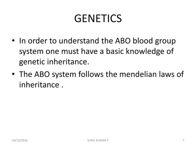 Abo blood group system | PPTX | Blood Disorders | Diseases and Conditions