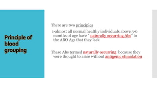 Abo blood group system | PPTX