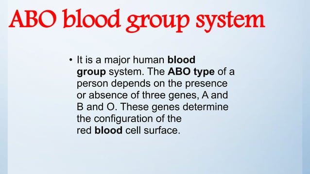ABO blood group system and history | PPTX | Blood Disorders | Diseases ...