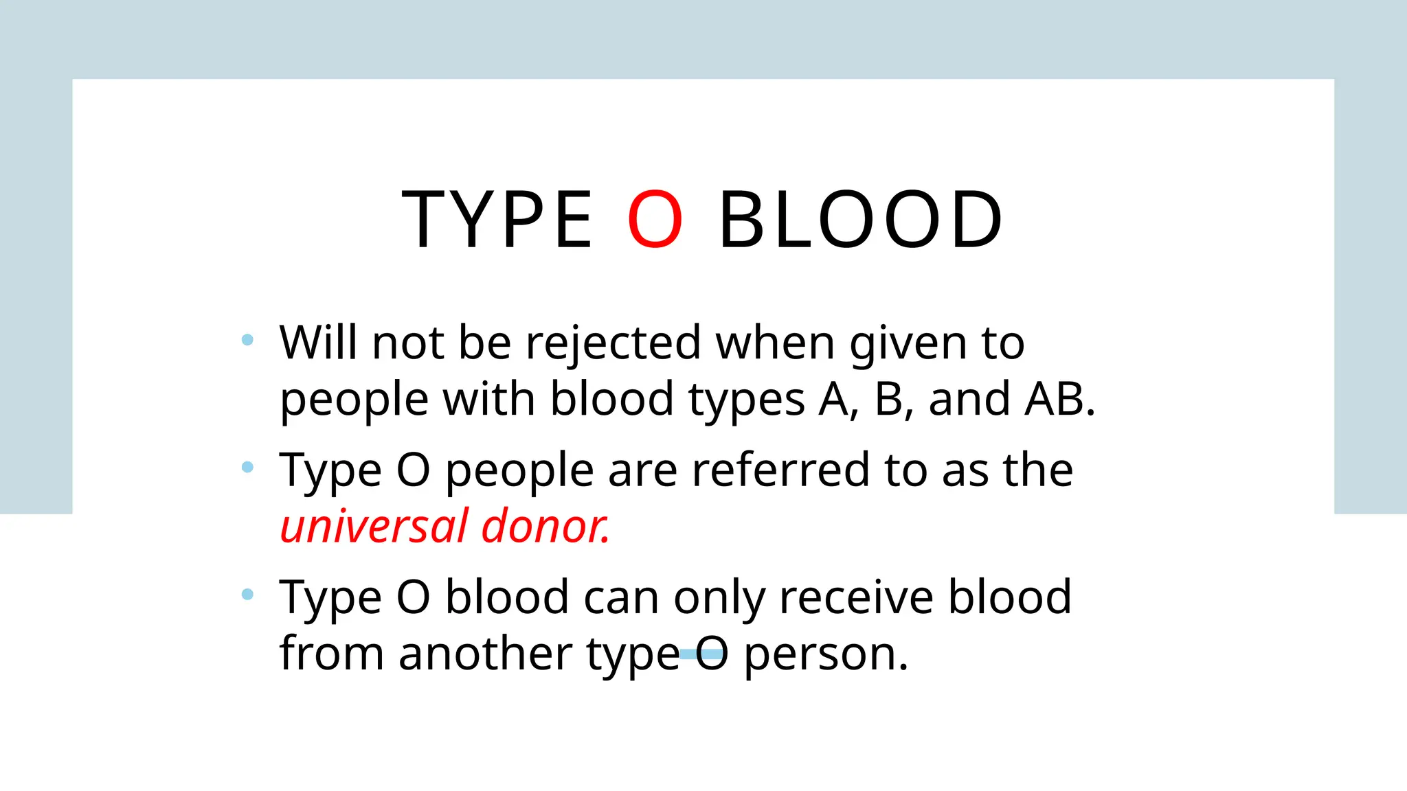 AbO Blood Relationship: The classification of blood. .pptx