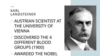 AbO Blood Relationship: The classification of blood. .pptx