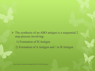 ABO and RH group System | PPTX