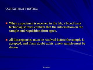 ABO compatibility testing.pptx........... | PPTX