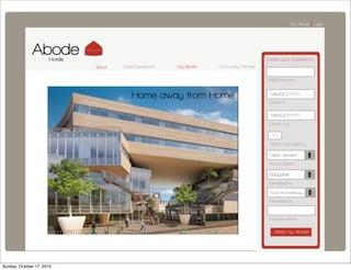 Abode presentation final | PPT